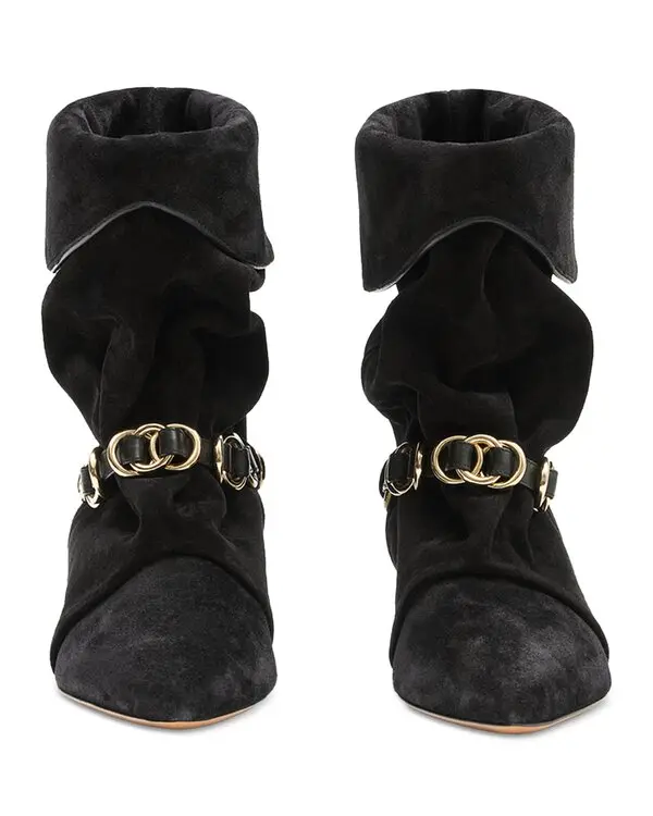 Isabel Marant Étoile Edrik Embellished Suede Ankle Boots