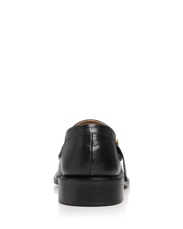 Versace Primo Leather Loafers