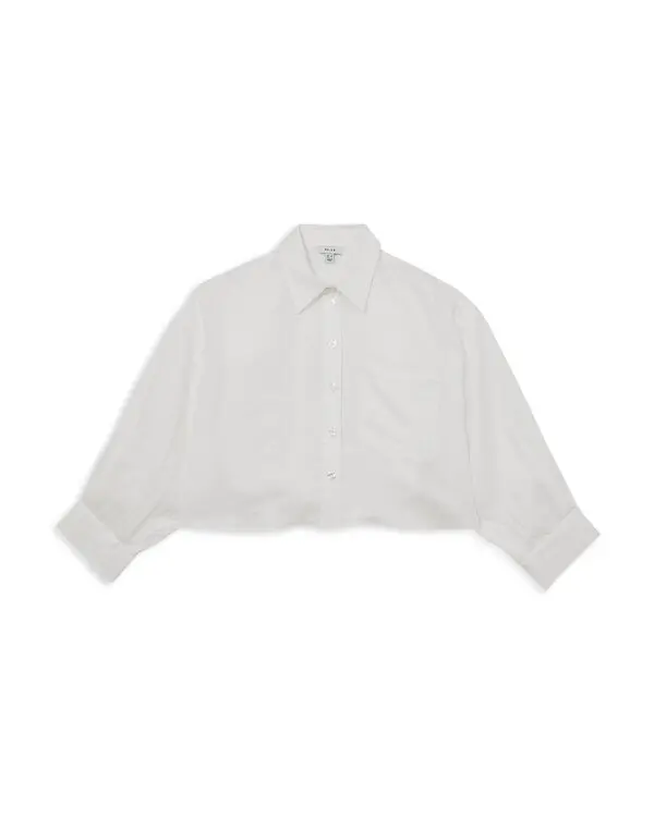 REISS Solena Linen Shirt - White