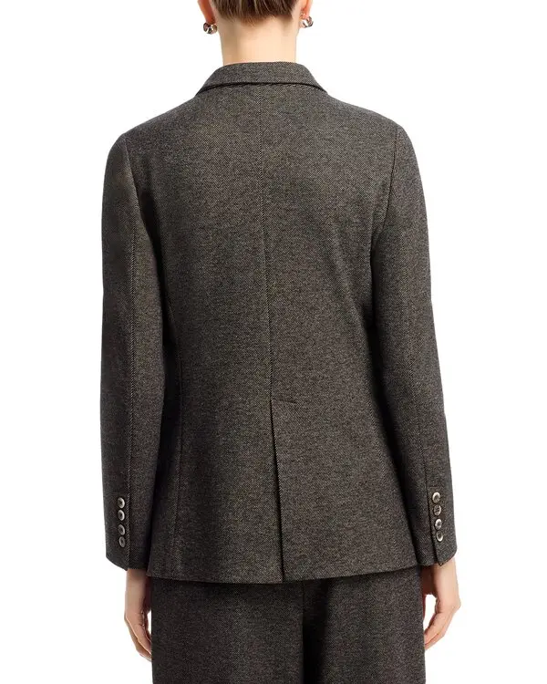 Herno Diagonal Jacquard Double Breasted Blazer
