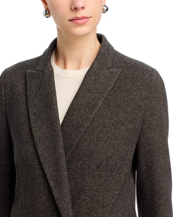 Herno Diagonal Jacquard Double Breasted Blazer