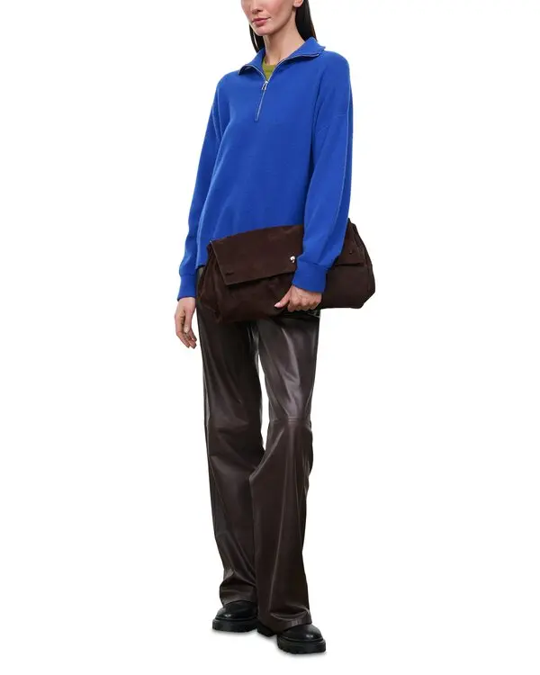Staud Cy Oversized Suede Shoulder Bag