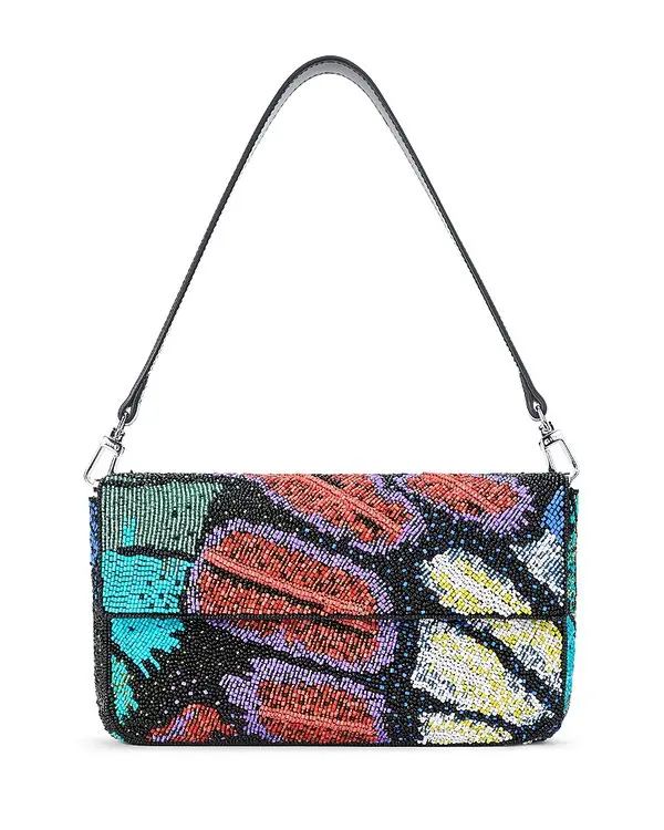 Staud Timmy Sequined Convertible Shoulder Bag - Butterfly