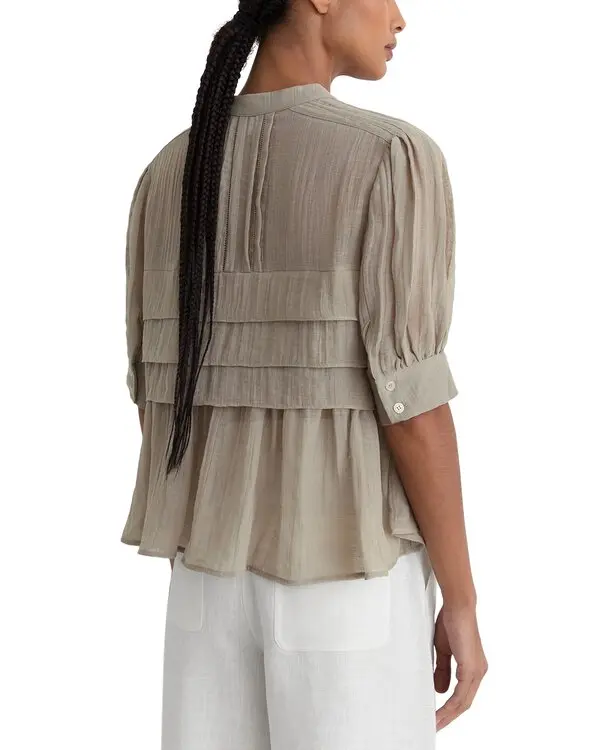 REISS Georgia Tiered Top