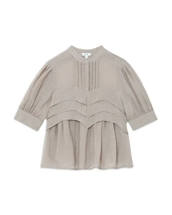 REISS Georgia Tiered Top