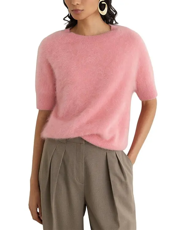 REISS Brushed Cashmere Tee Sweater