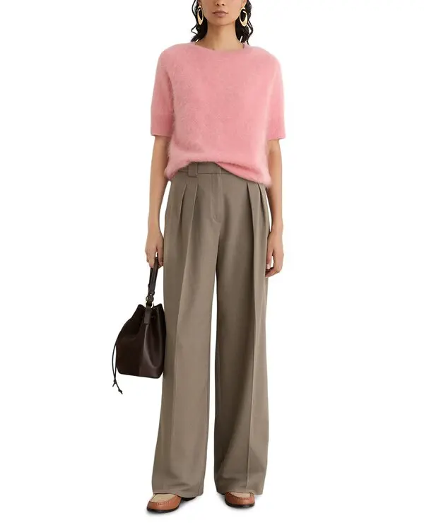REISS Brushed Cashmere Tee Sweater