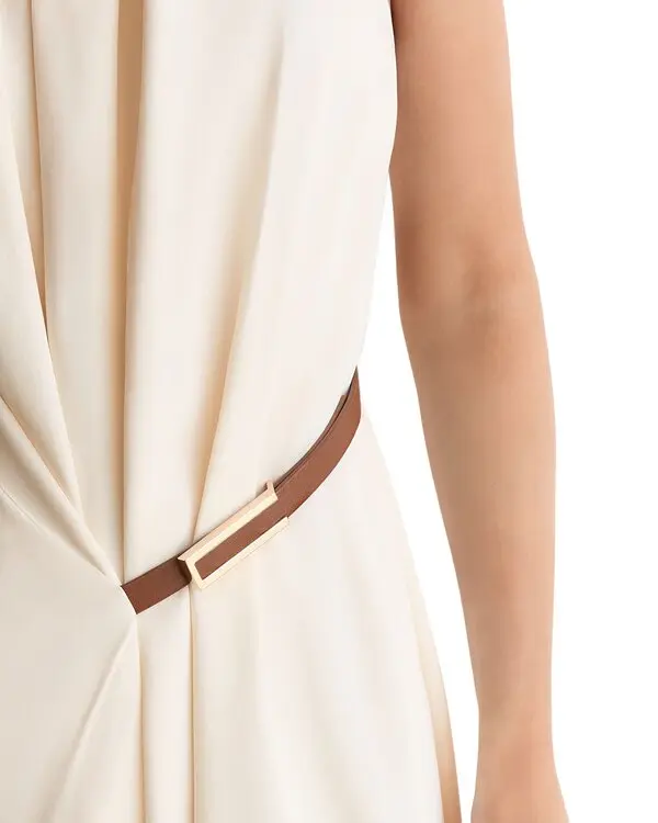 REISS Evie Draped Asymmetric Dress
