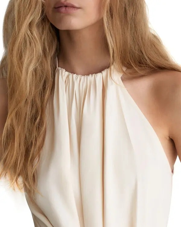 REISS Evie Draped Asymmetric Dress