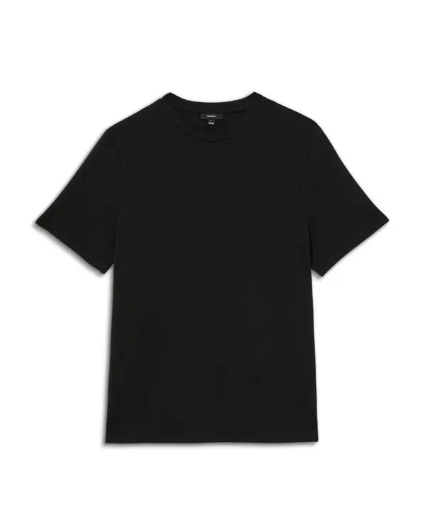 REISS Barton Premium Interlock Jersey Tee - Black