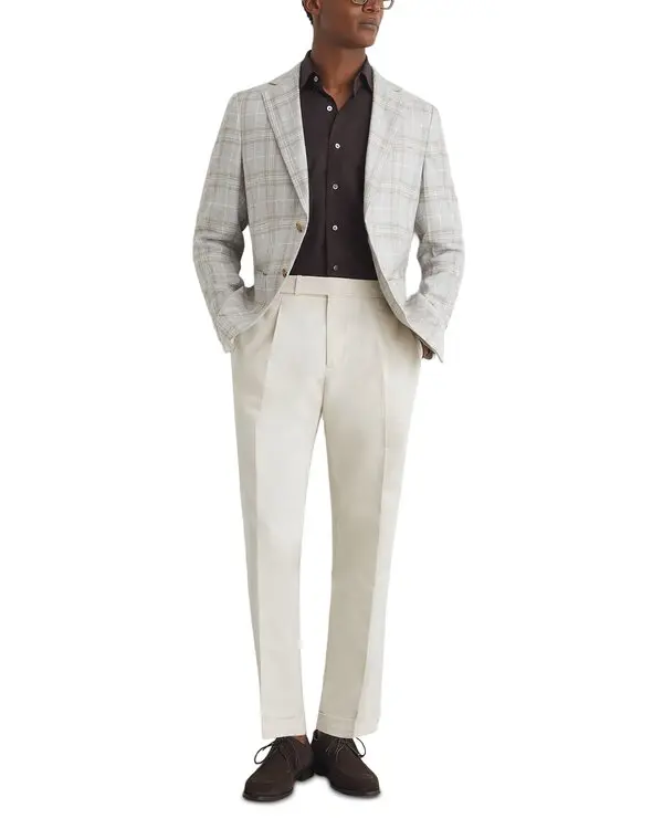REISS Amaro Hemp Wool Slim Fit Blazer