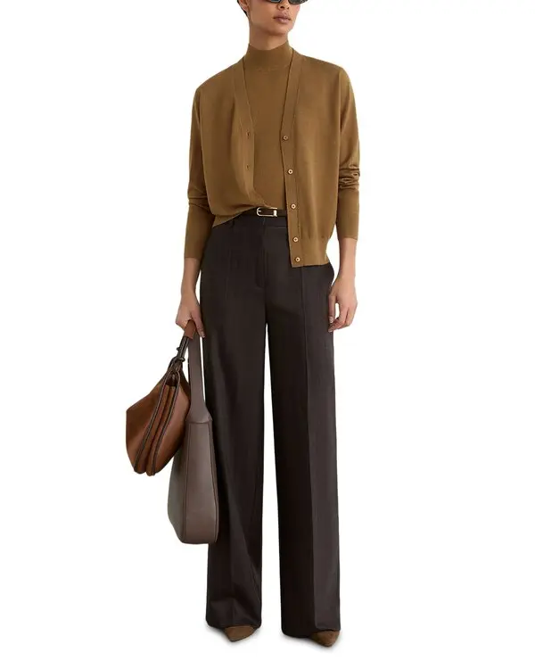 REISS Simi Merino Wool Cardigan