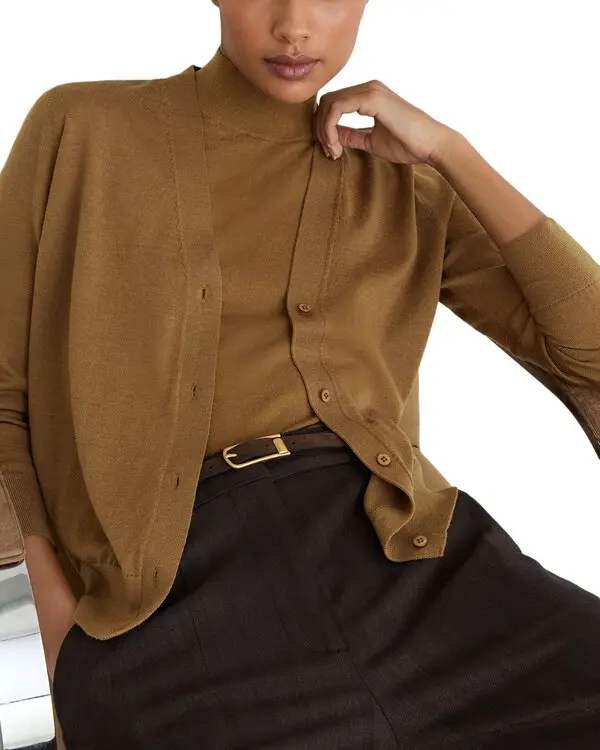 REISS Simi Merino Wool Cardigan