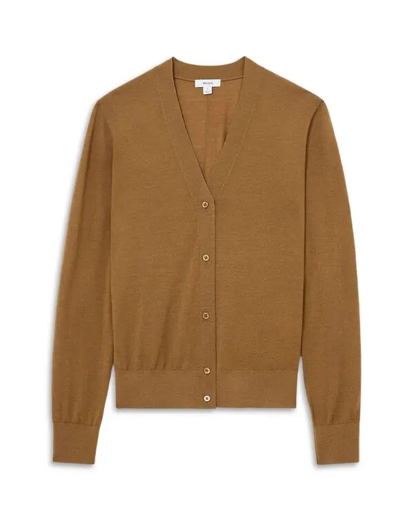 REISS Simi Merino Wool Cardigan