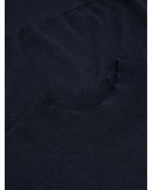 REISS Sienna Wool Funnel Neck Top