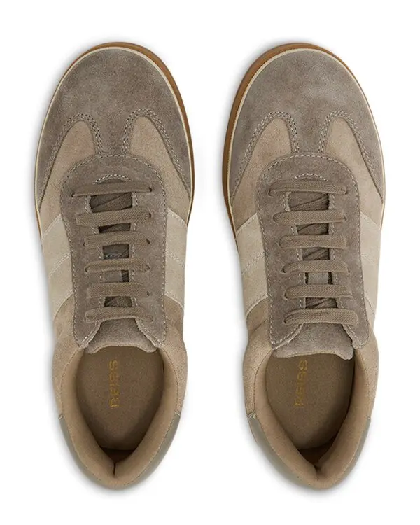 REISS Suede Low Top Sneakers