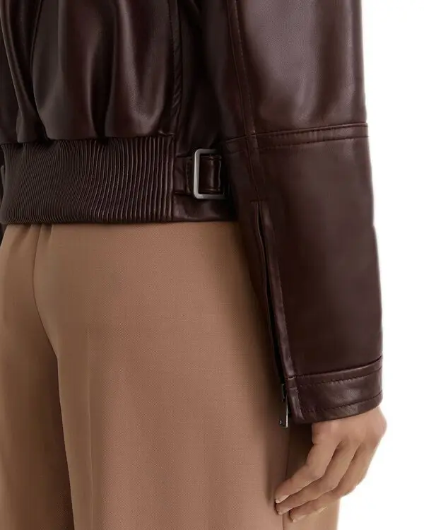 REISS Sorina Leather Jacket