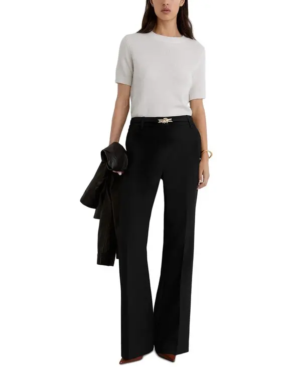 REISS The Leona Belted Flare Pants