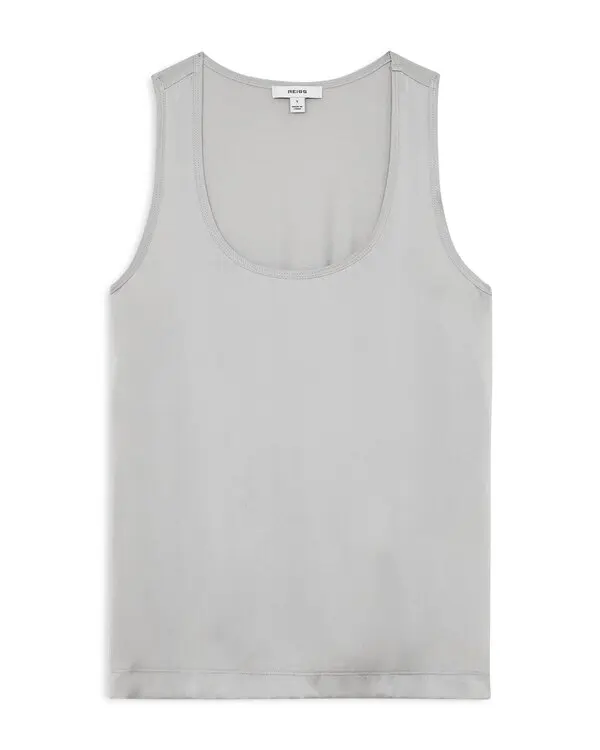 REISS Ruby Silk Blend Sleeveless Top