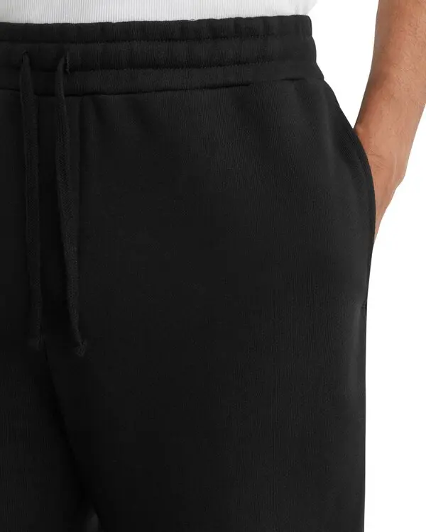 REISS Tanner Cotton Drawstring Pants - Black