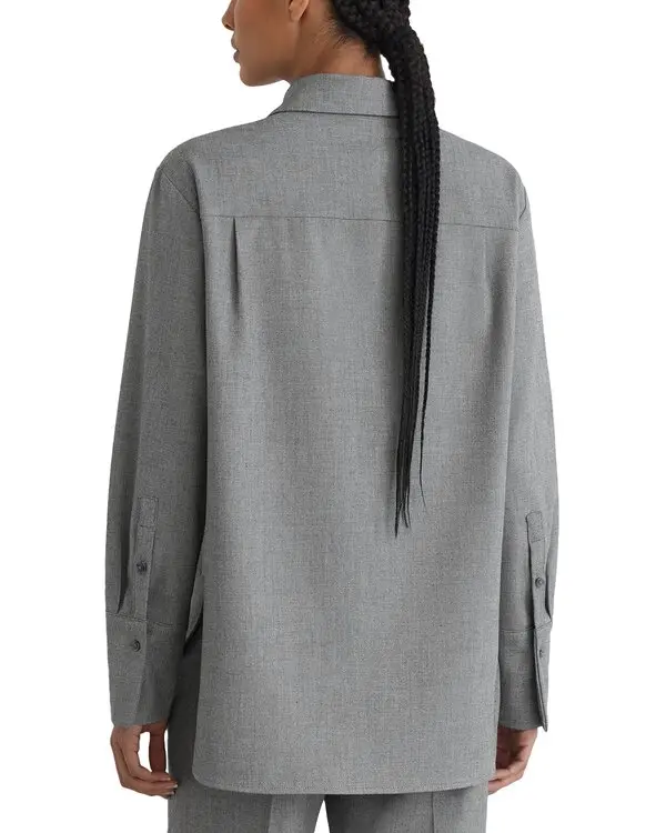 REISS Rosaria Neck Tie Shirt