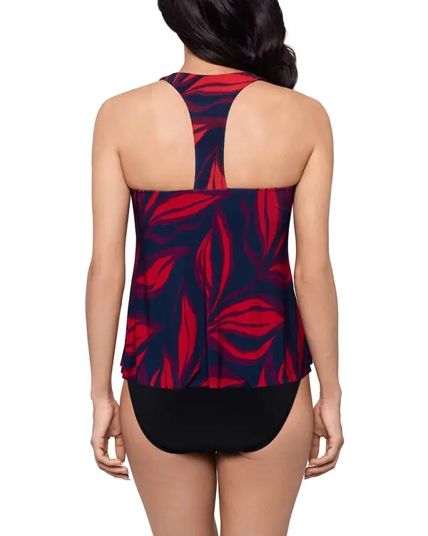 Magicsuit Taylor V Neck Draped Tankini Top - Multi