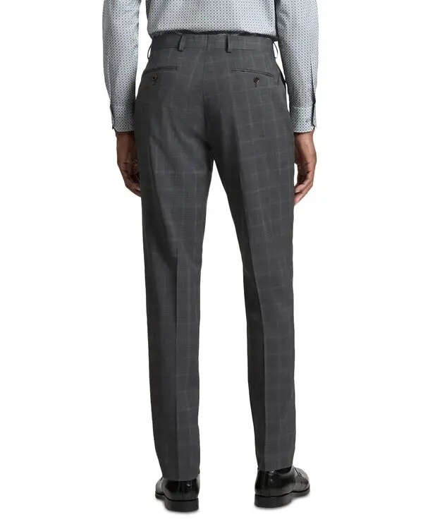 Ted Baker London Modern Fit Windowpane Plaid Suit Pants