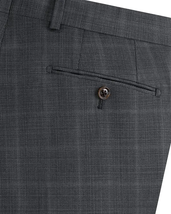 Ted Baker London Modern Fit Windowpane Plaid Suit Pants