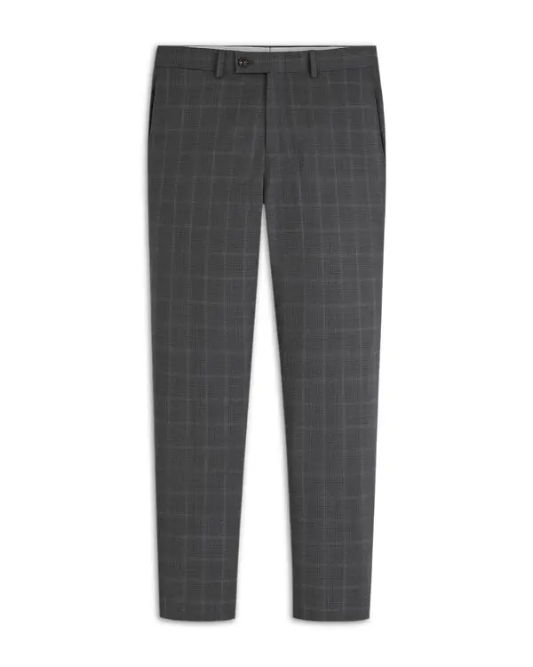 Ted Baker London Modern Fit Windowpane Plaid Suit Pants