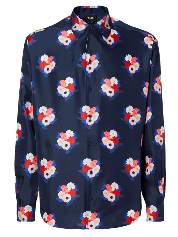 Fendi Shirt Over Silk Bou
