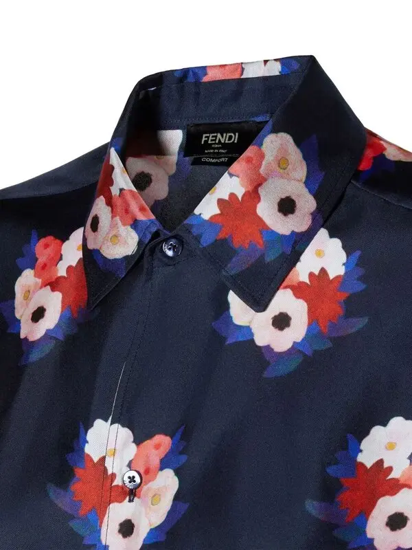 Fendi Shirt Over Silk Bou