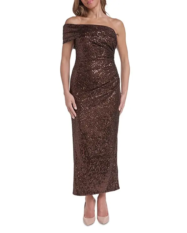 Eliza J Embellished One Shoulder Sheath Dress