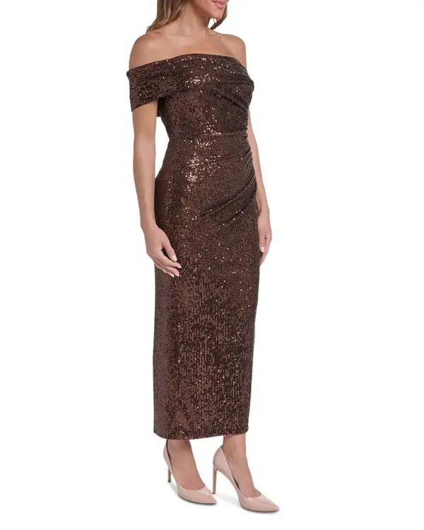 Eliza J Embellished One Shoulder Sheath Dress