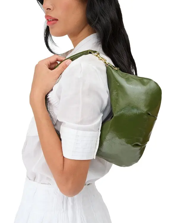 Clare V. Small Leather Messenger Crossbody