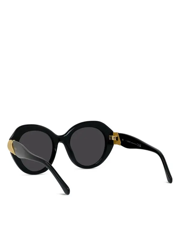 Loewe Geometric Jewel Embellished Sunglasses, 52mm