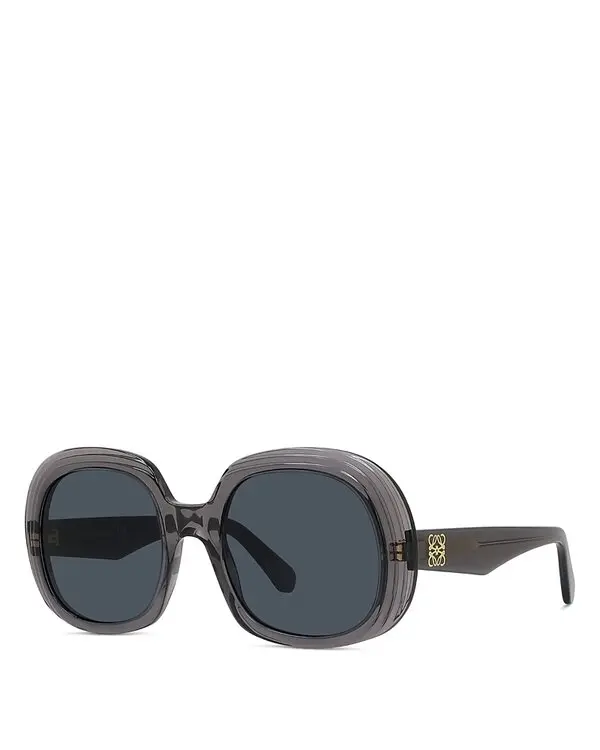 Loewe Round Sunglasses, 54mm - Grey/blue