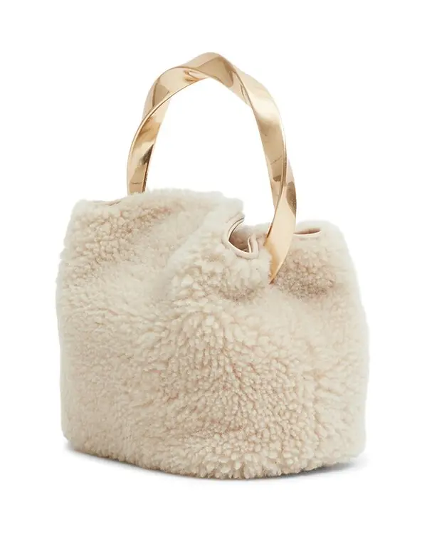 Simkhai Nixi Shearling Bucket Bag