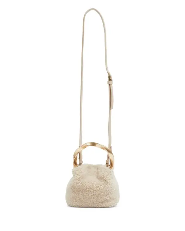 Simkhai Nixi Shearling Bucket Bag