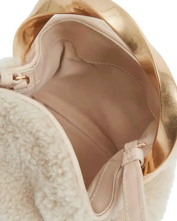 Simkhai Nixi Shearling Bucket Bag