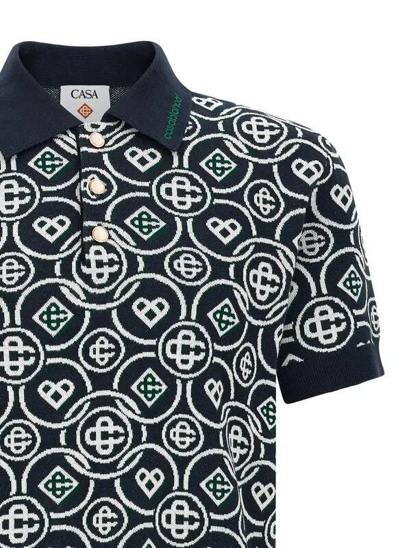 Casablanca Monogram' Polo Shirt