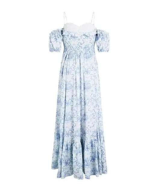 LoveShackFancy Printed Maxi Dress