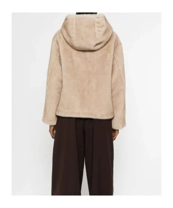 P.a.r.o.s.h Hooded Zip-front Jacket - Beige