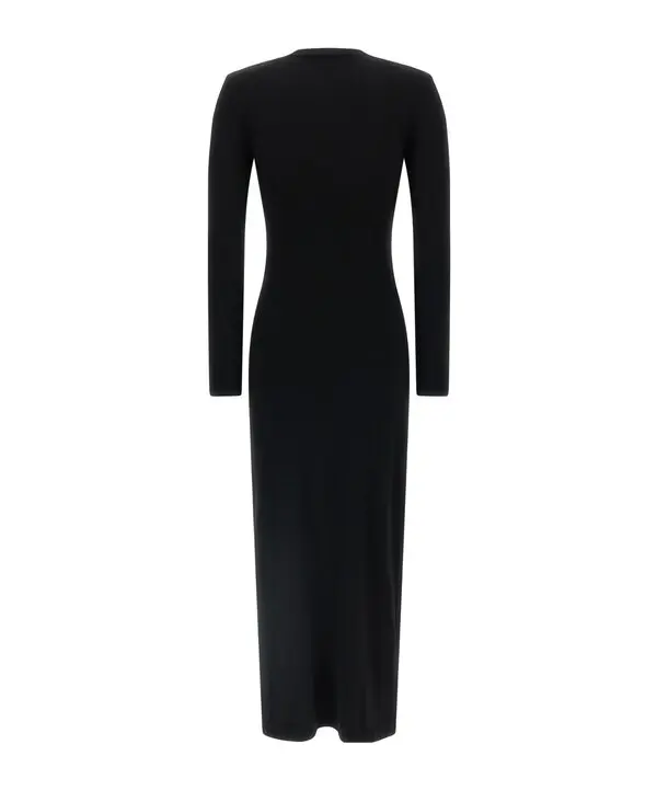 P.a.r.o.s.h Padded-shoulder Midi Dress