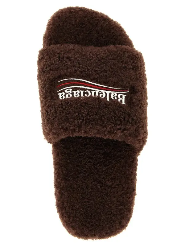 Balenciaga Furry' Open Sandals