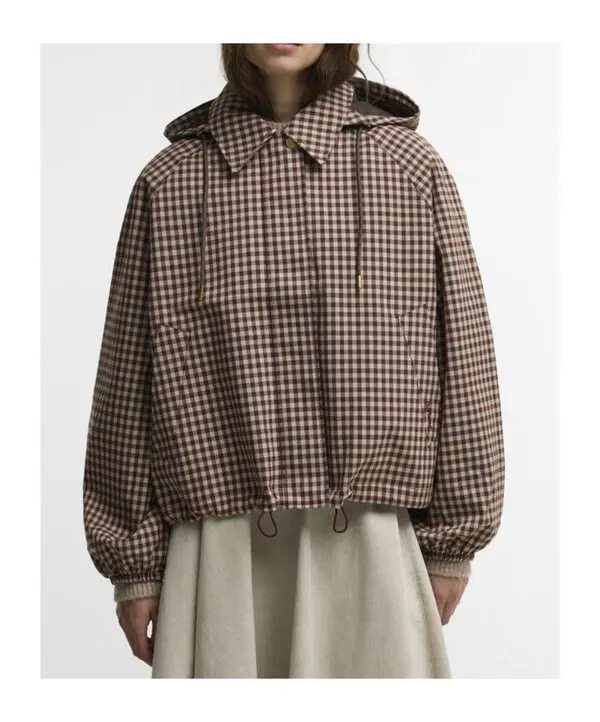 Barbour Audrey Showerproof Hooded Long Sleeve Rain Anorak - No