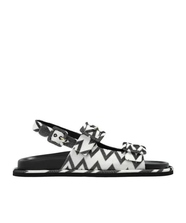Missoni Zigzag-knit Buckled Sandals