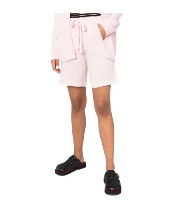 P.a.r.o.s.h Cashmere-knit Drawstring Shorts - Pink