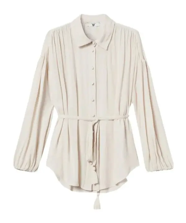 TWINSET Belted Shirt - White