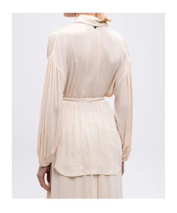 TWINSET Belted Shirt - White