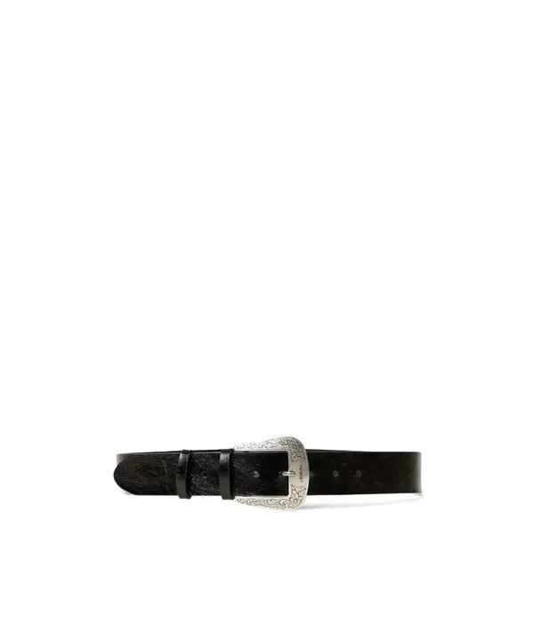 TWINSET Cracked-effect Leather Belt